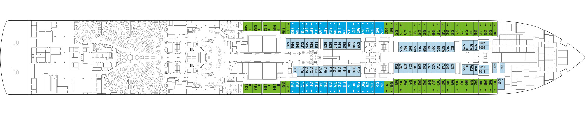 Deck Plan - MSC Seashore Cruise Ship | MSC Cruises