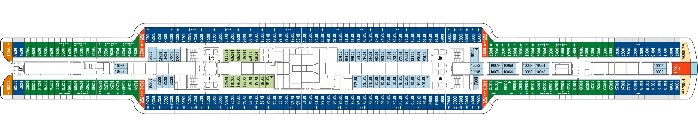 Deck Plan - MSC Seashore Cruise Ship | MSC Cruises